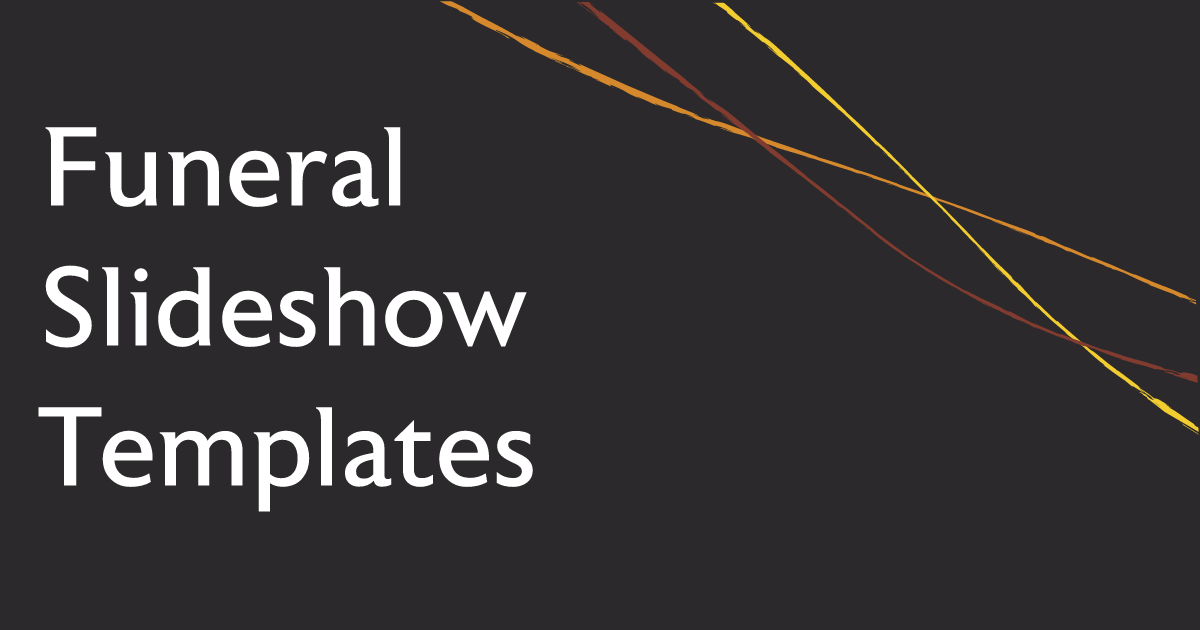 Blue Texture Funeral Slideshow Template